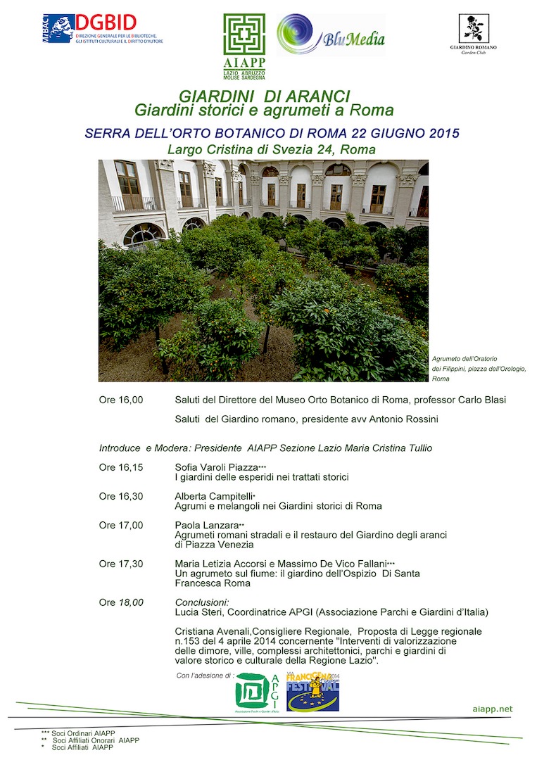 Il giardino di Aranci. Giardini storici e agrumeti a Roma